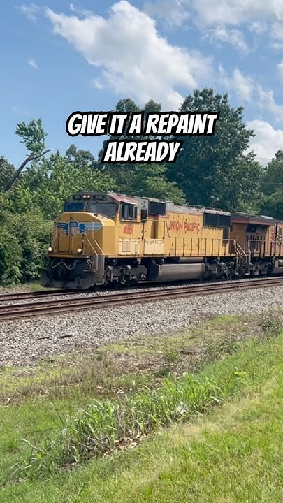 Rusting UP 4181 Leads A Manifest #youtube #railway #unionpacific #railfan - YouTube