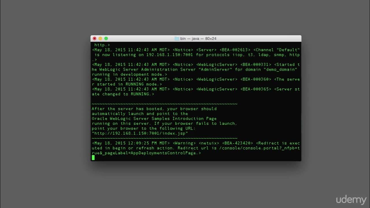 Oracle WebLogic 12c for Administrators 020 Lab 7 Application Deployment Part 2 - YouTube