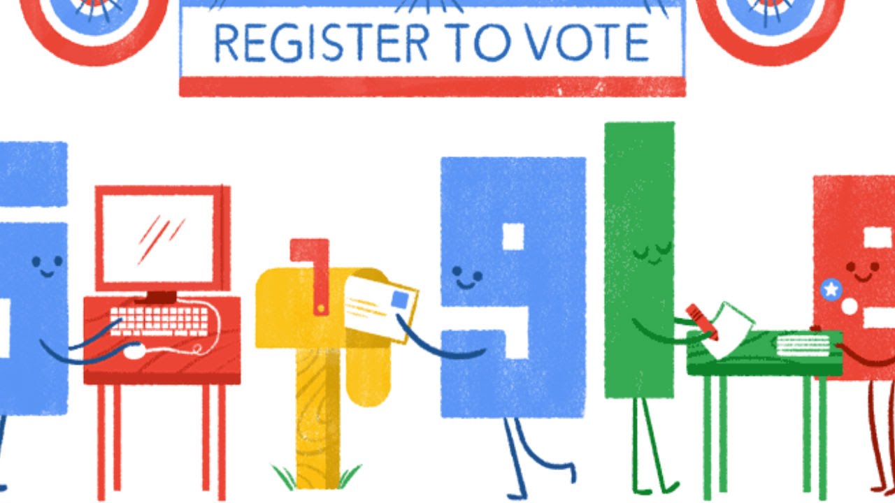 How to Register to Vote - Google Doodle for US Voter Registration Day ...