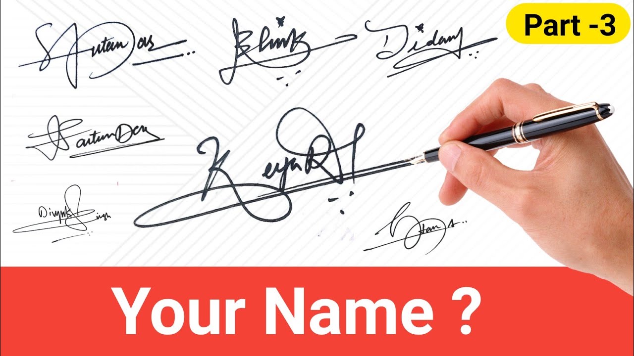 How to signature your name | Sign Your Name | Signature tips | Design ...