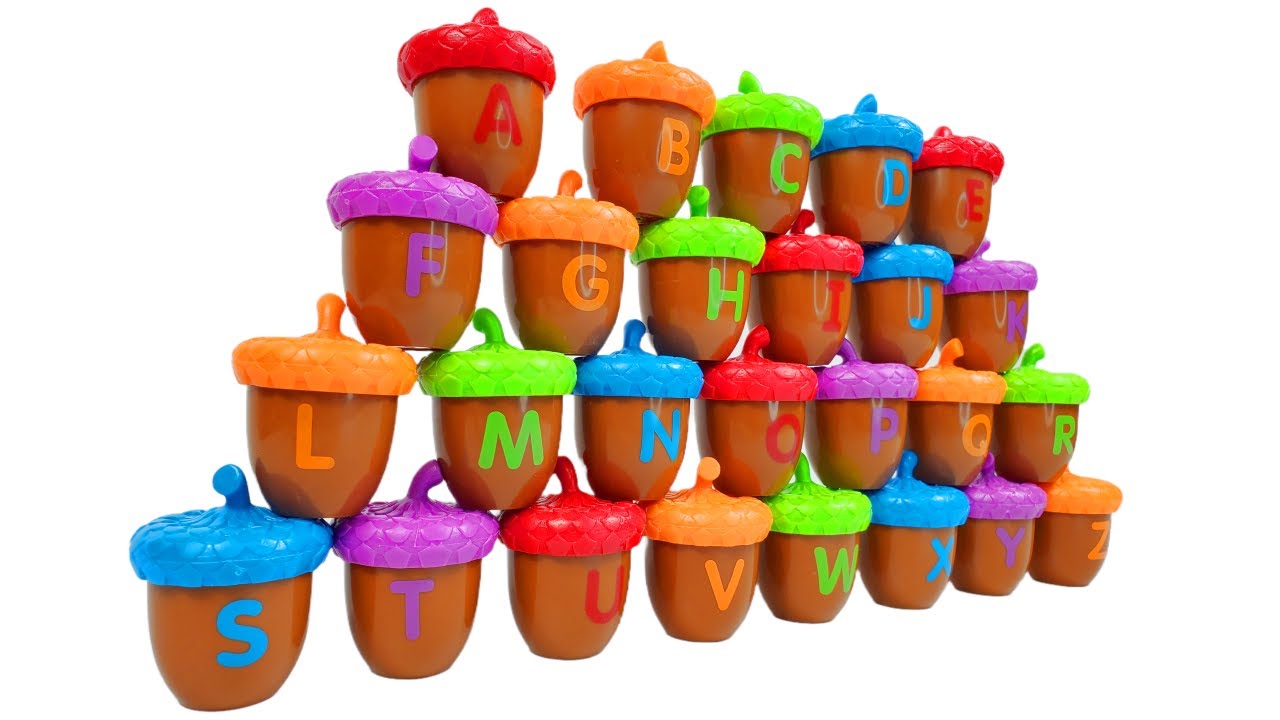 Learn ABC Alphabet Letter Sounds Phonics with Two Words Acorn Surprise ...