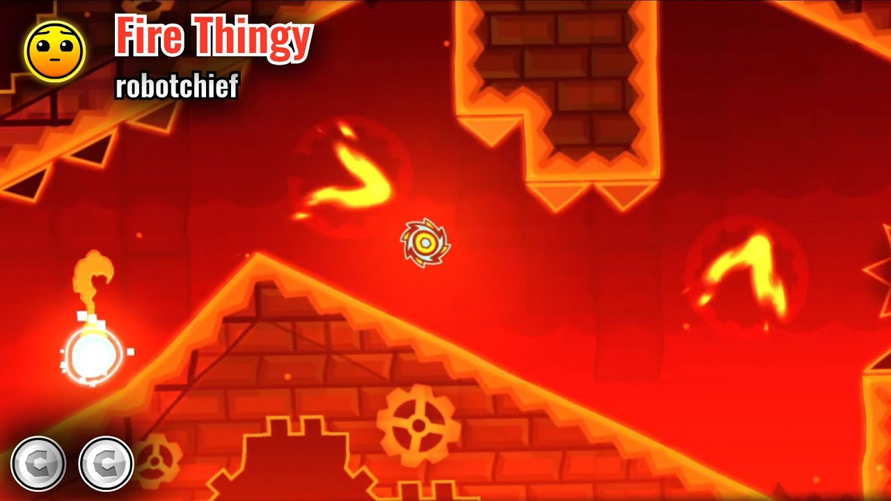 "Fire Thingy" by robotchief (2 coins) | Geometry Dash. - YouTube