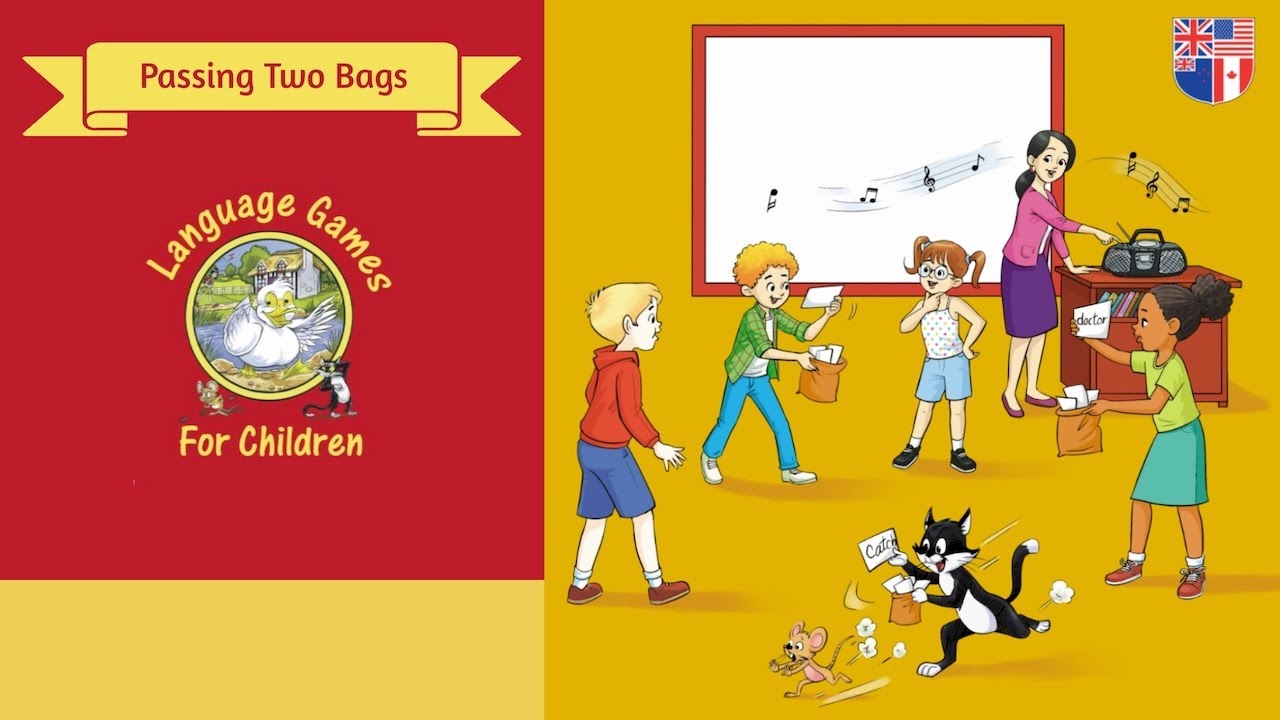 Language Games for Children: Passing Two Bags - YouTube