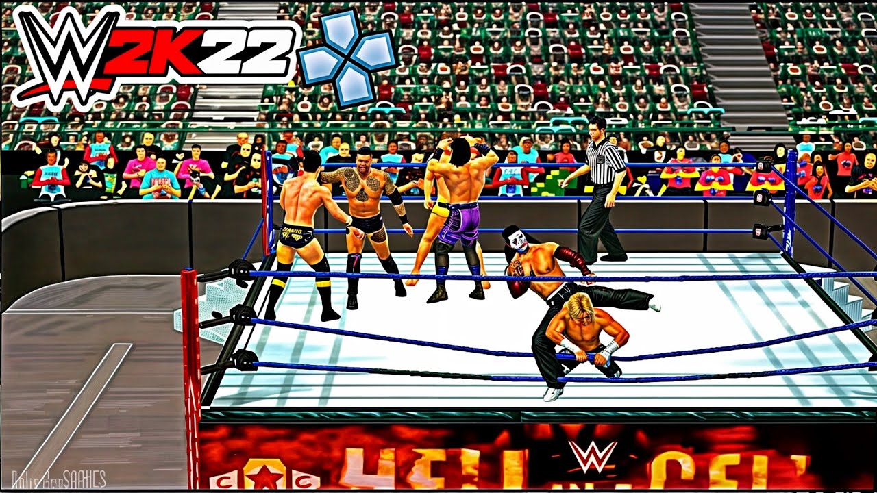 Jeff Hardy Takes on Six-Pack Elimination Match | WWE 2K22 PSP Gameplay ...