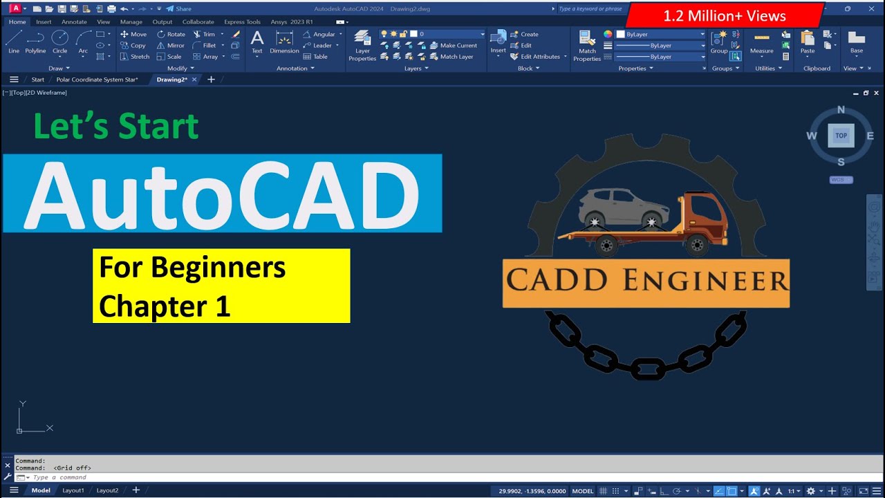 AutoCAD Basics for Beginners in English Mechanical, Civil & Electrical ...