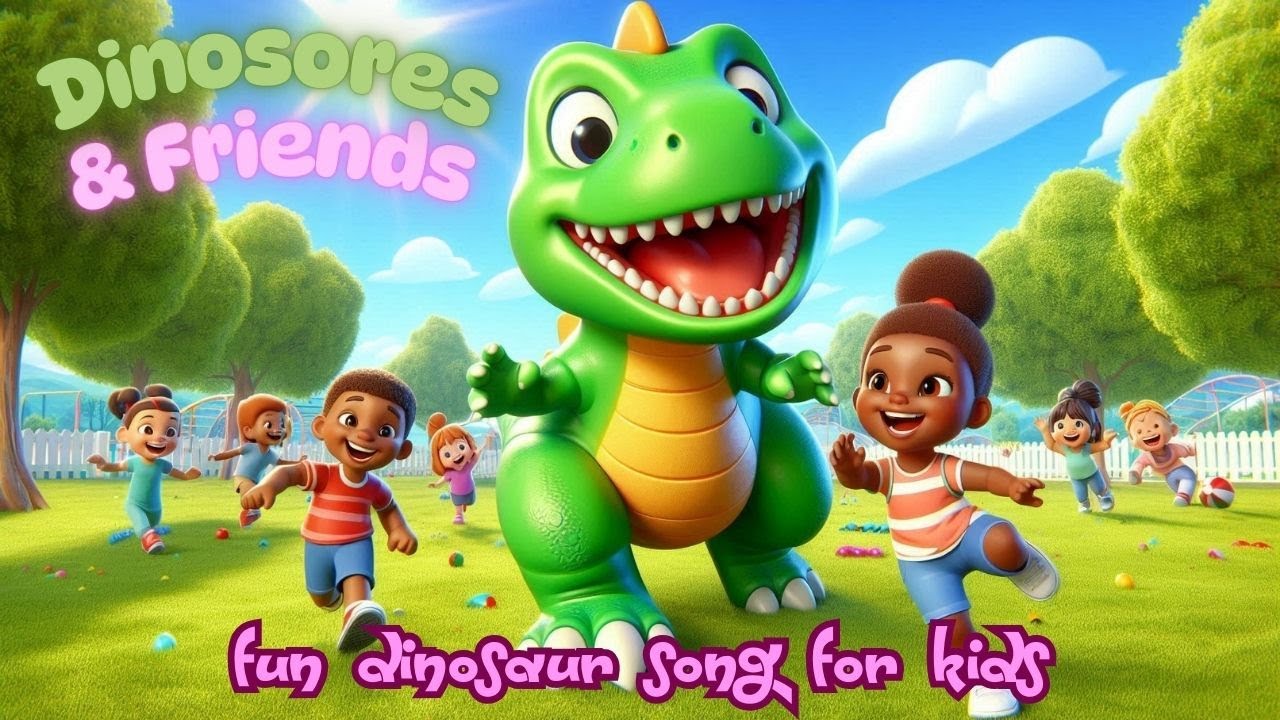 Dinosaurs & Friends | Fun Dinosaur Song for Kids | T-Rex, Stegosaurus ...