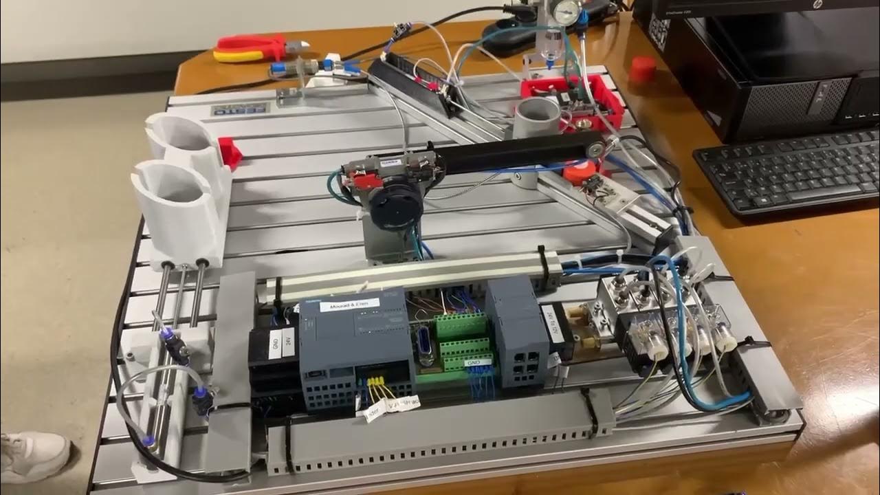 PLC oefeningen: material sorting station - YouTube