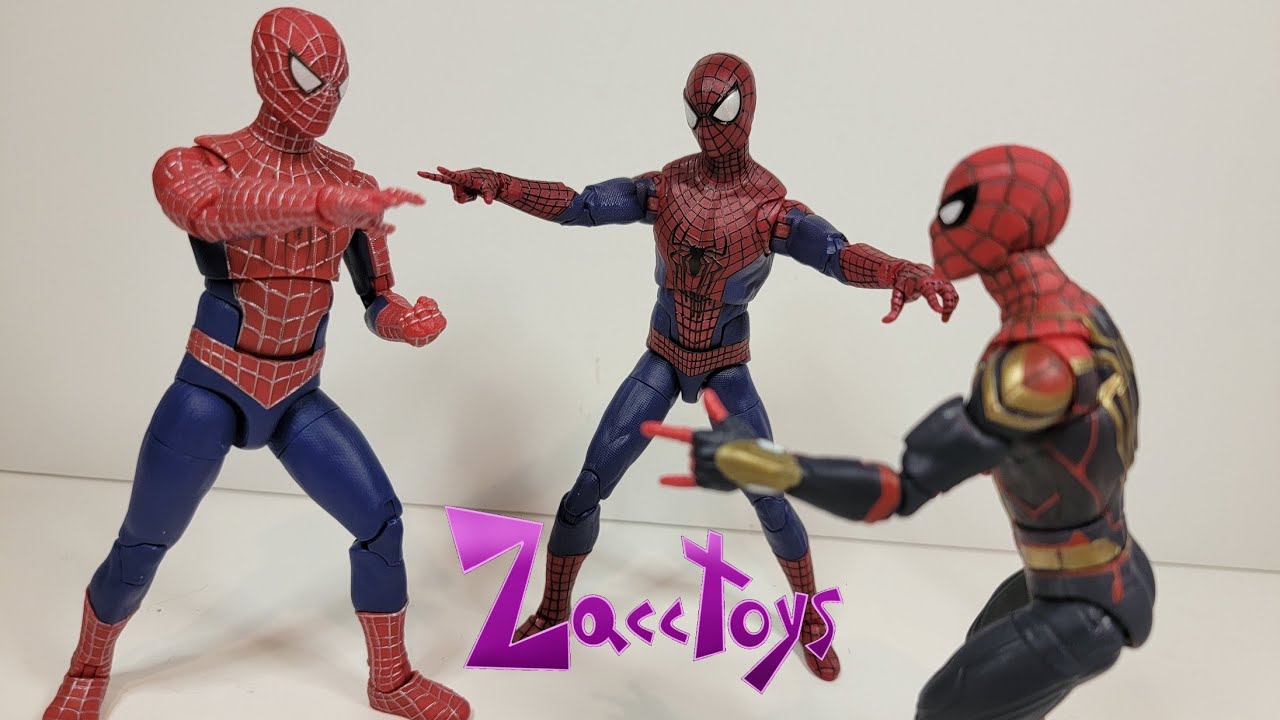 Hasbro Marvel Legends Spider-Man No Way Home Spider-Man 3-Pack Action ...