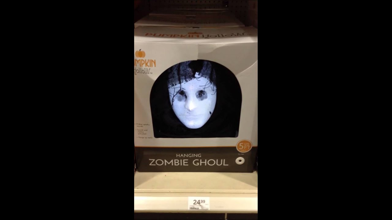 Menards Halloween 2015 Hanging Zombie Ghoul - YouTube