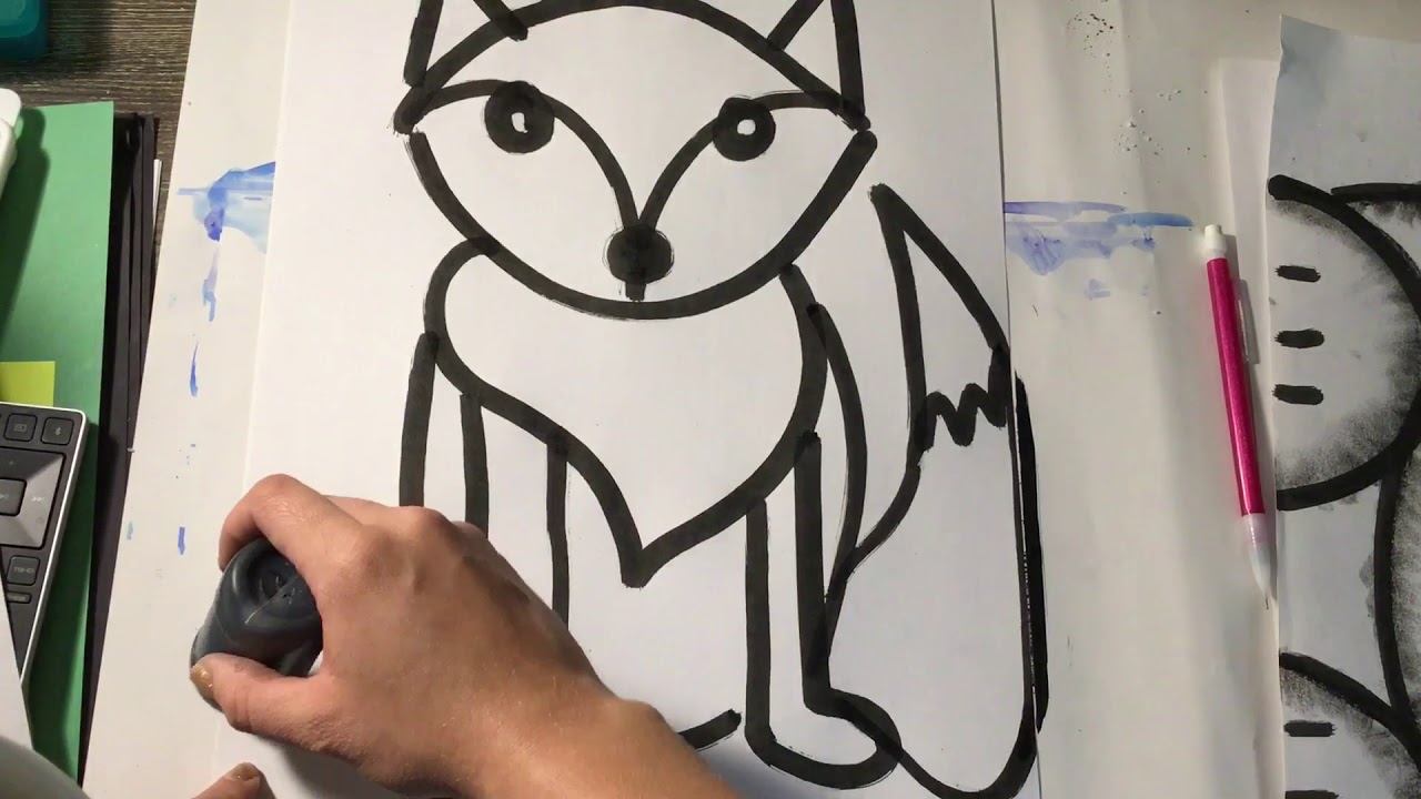 Charley Harper Inspired Foxes - YouTube