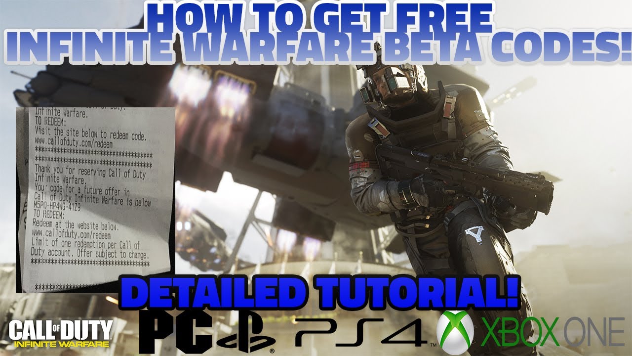 How to Get INFINITE WARFARE BETA! *UPDATED!* + 1000 FREE COD POINTS ...
