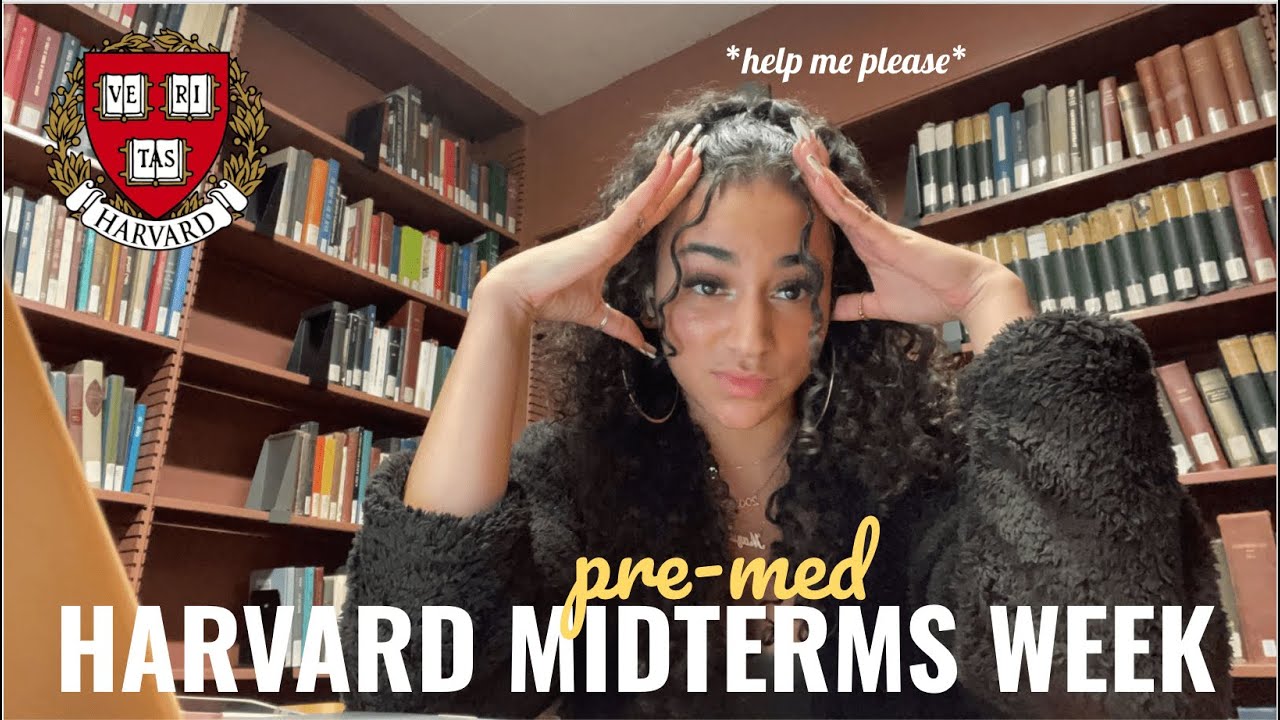 HARVARD MIDTERMS WEEK AS a PREMED student | maya lauren - YouTube