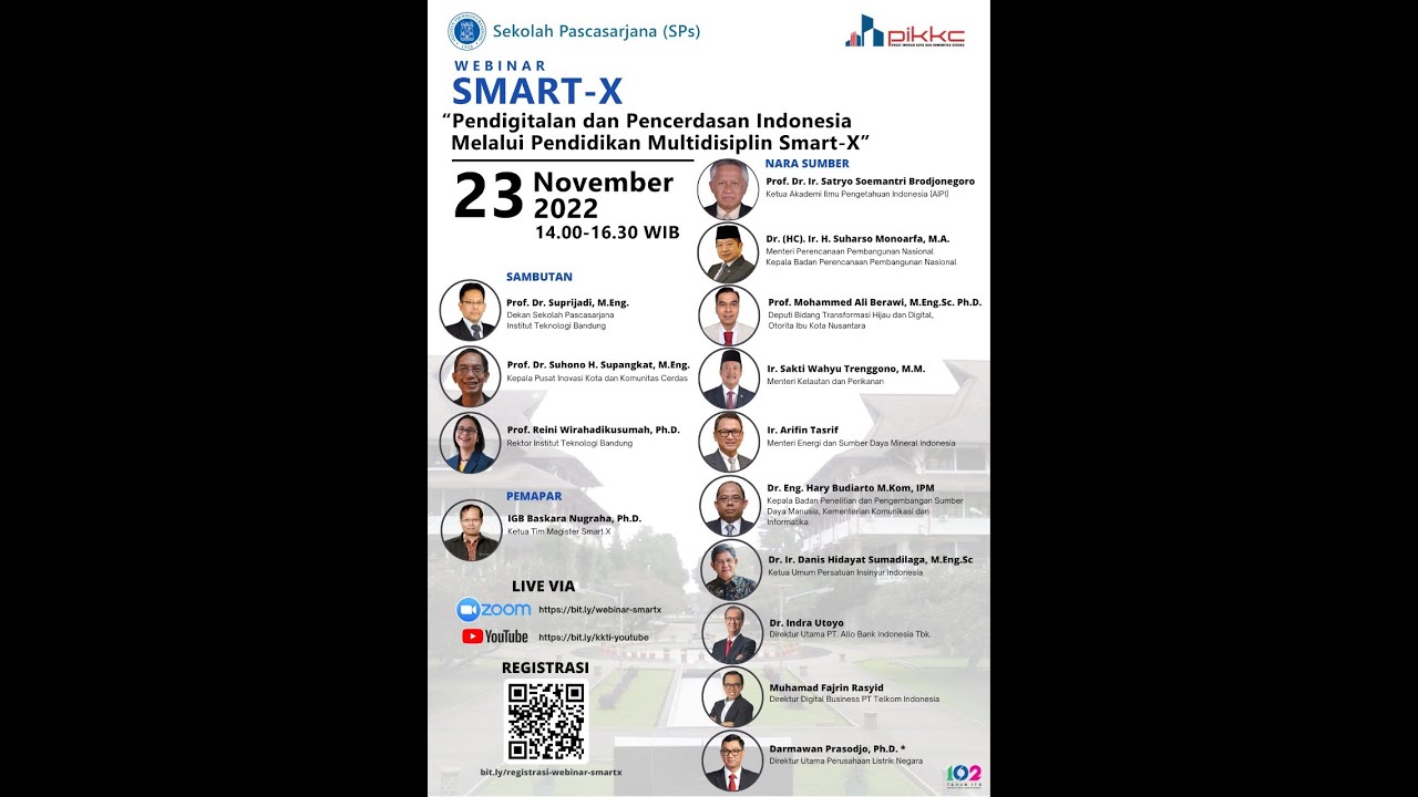 WEBINAR SMART-X - Pendigitalan dan Pencerdasan Indonesia Melalui Pendidikan Multi Disiplin Smart ...