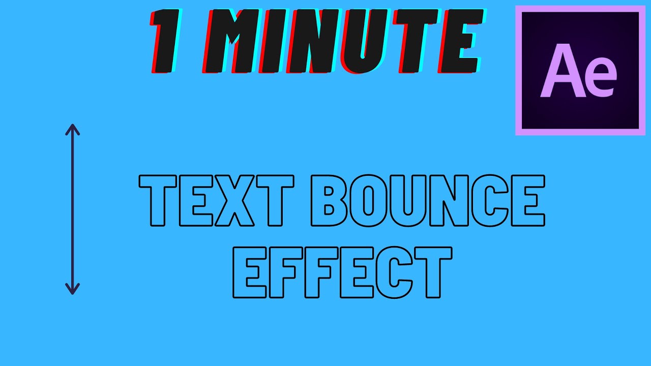 After Effects CC How to Bounce Text - YouTube
