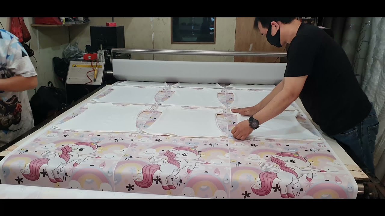 PROSES PRESS MESIN ROLL TO ROLL PRINTING SUBLIM MENGHASILKAN GAMBAR DAN ...