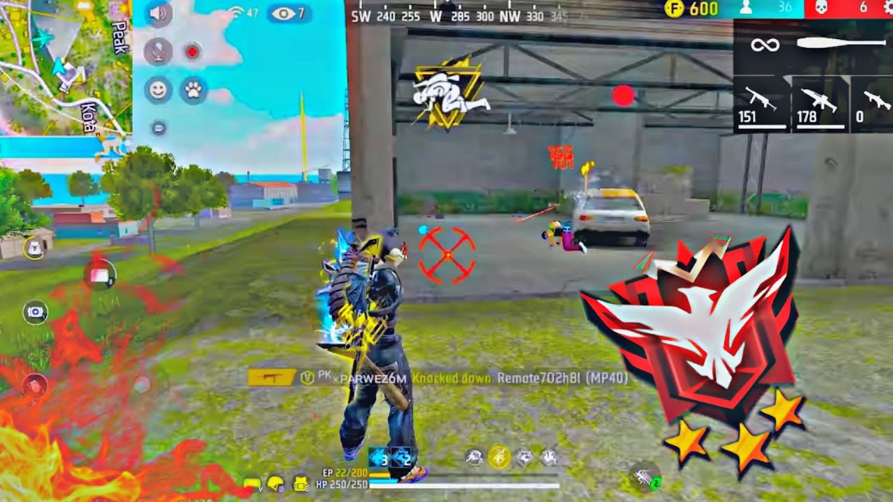 "FREE FIRE" Mill Par Tabahi Gameplay Video Full Rush Headshot Gameplay ...