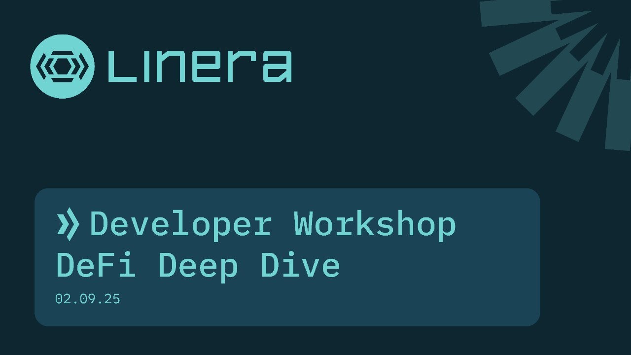 DeFi Deep Dive | Developer Workshop 02.09.25 - YouTube