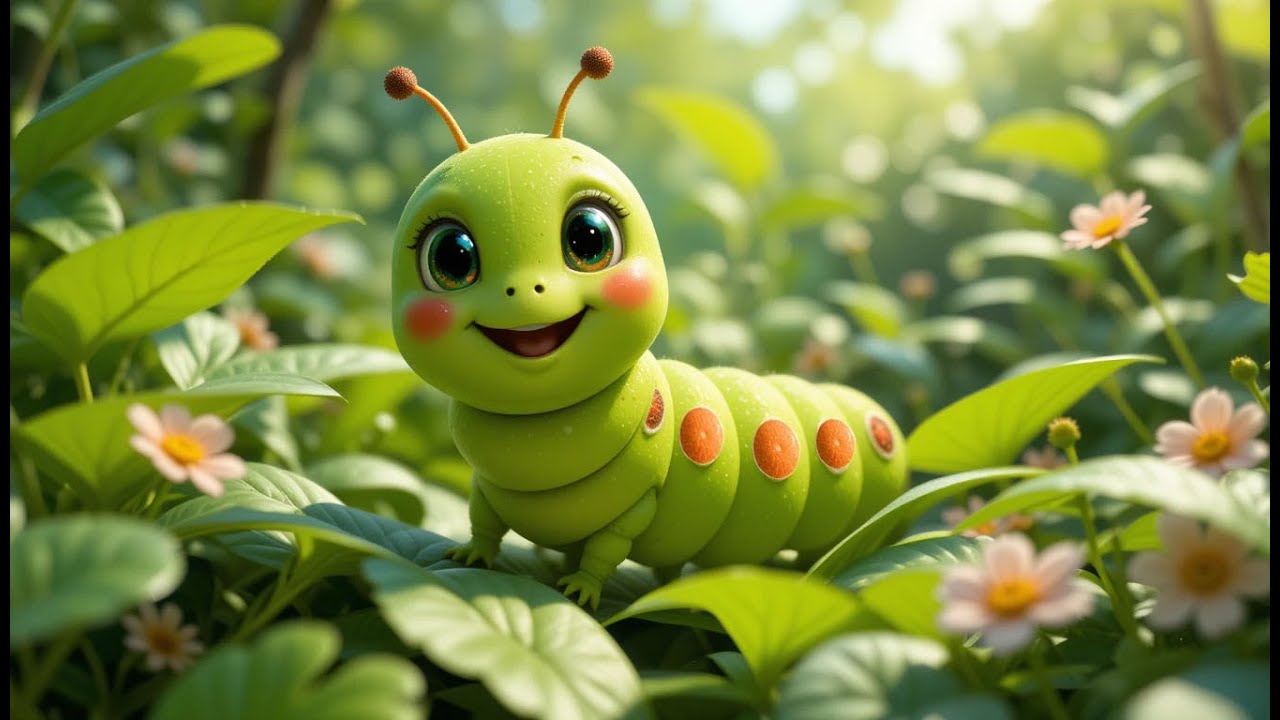 The Chubby Caterpillar | Cute Animated Insect Story for Kids # ...