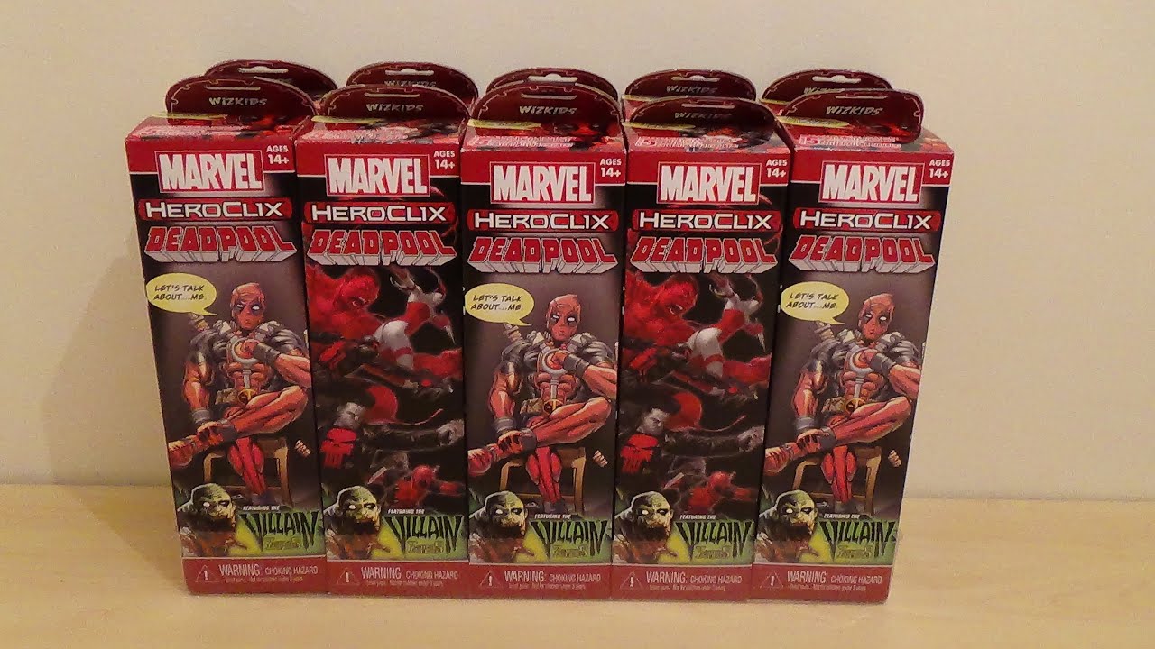 Heroclix Deadpool Brick Unboxing - YouTube
