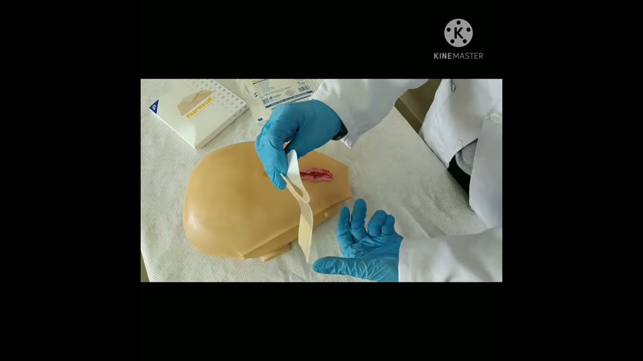 How To Apply Pharmacoll Wound Dressing - YouTube