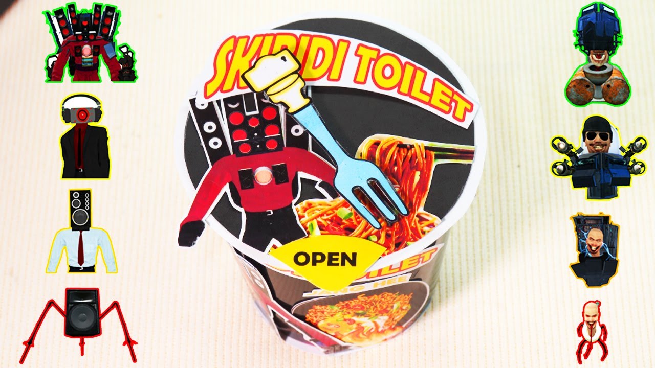 Cup of TITAN Speakerman Ramen Noodle for team Toilet - Skibidi Toilet ...