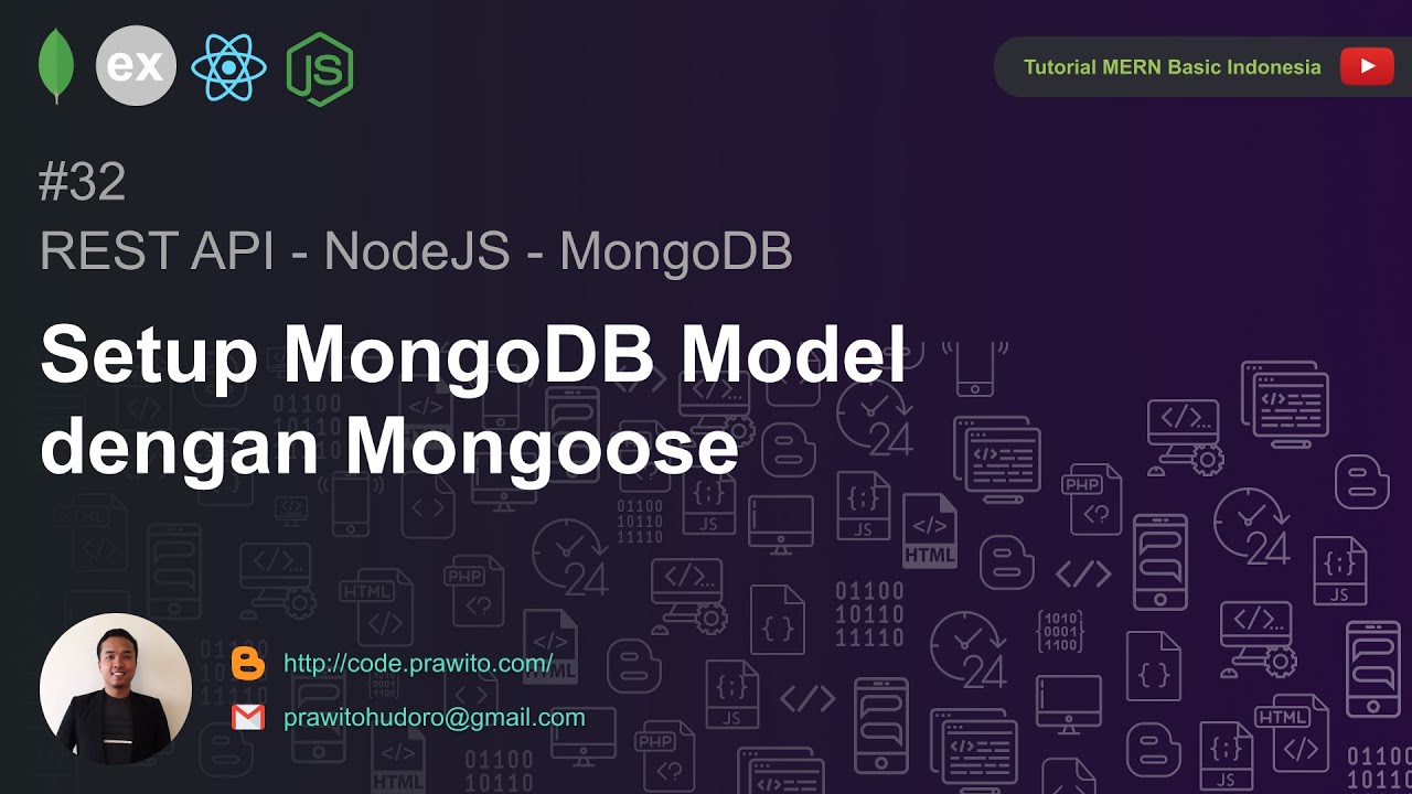 32 Setup Mongodb Model Dengan Mongoose Youtube