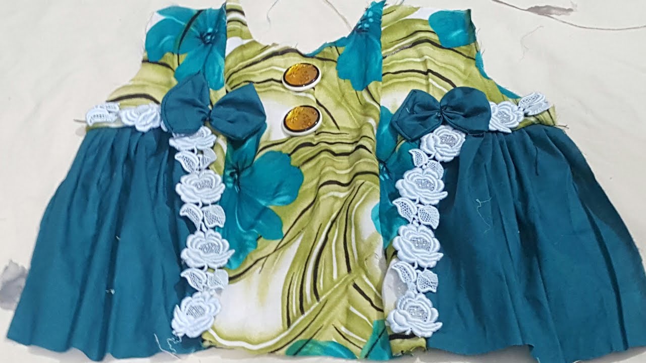 frock design cutting easy trick new design - YouTube