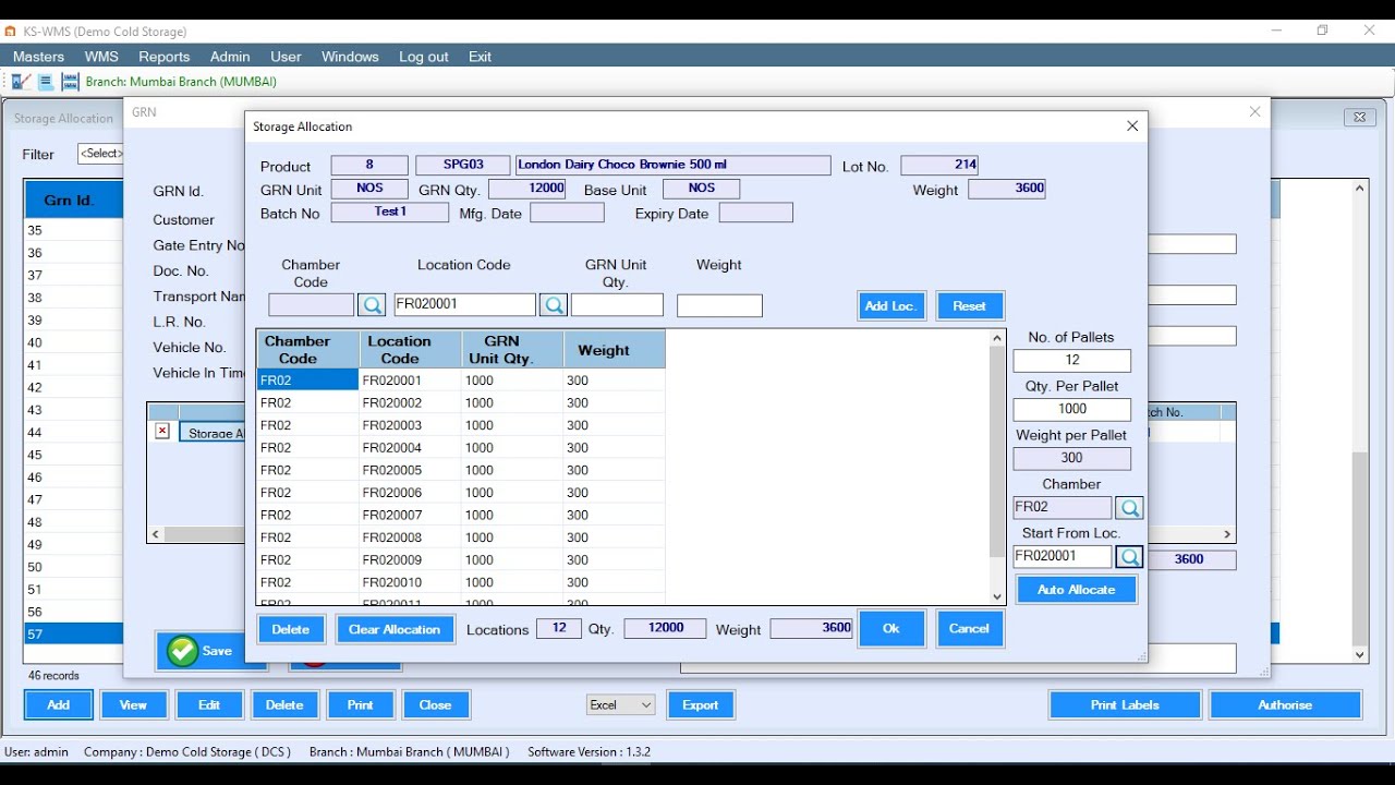 Gate Entry, GRN and Storage Allocations (Put Away) in KS-WMS - YouTube