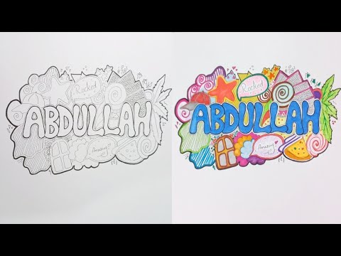 How to draw doodle Art - Doodle art in new style - name art - Art Mania ...