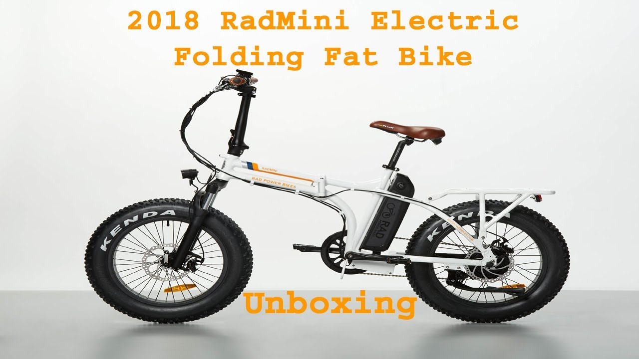 2018 RADMINI ELECTRIC FAT FOLDING RAD POWER BIKE 01 Unboxing - YouTube