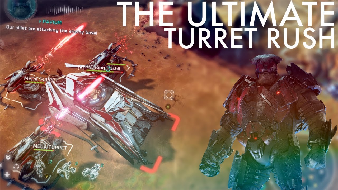 Halo Wars 2 - The Ultimate Turret Rush! That one time its fun to pick ...