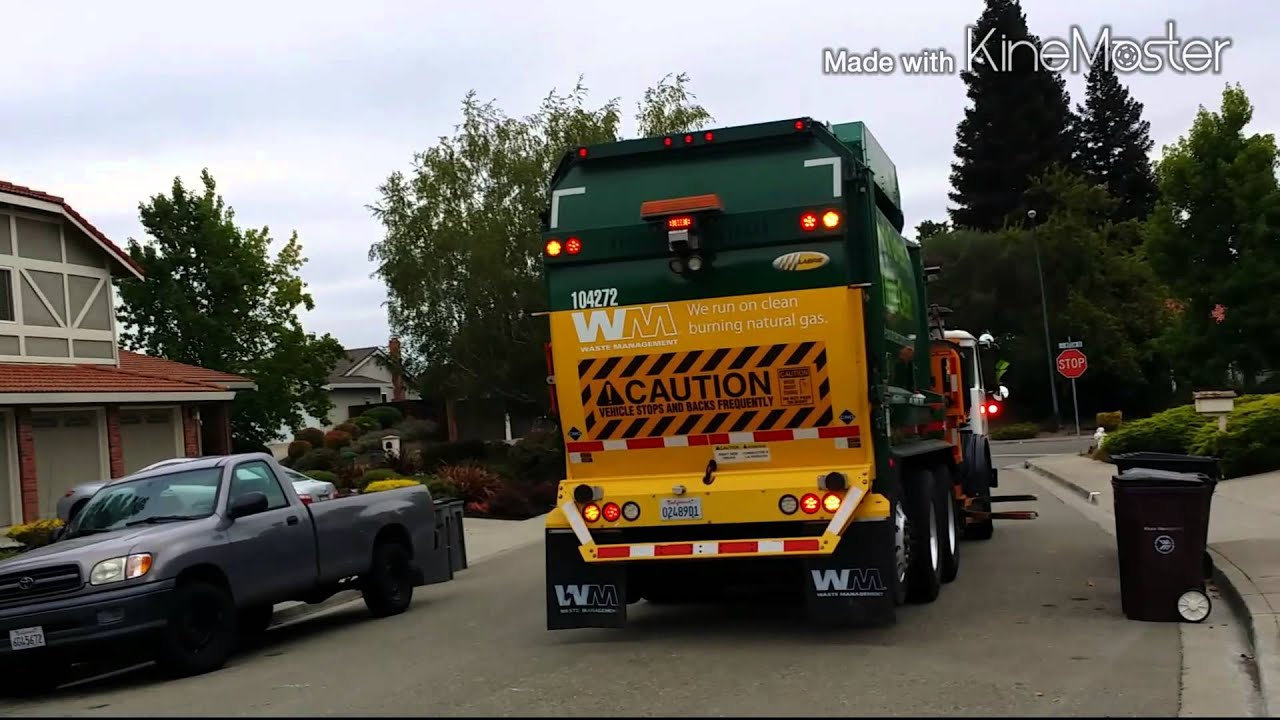 Waste Management Labrie Automizer Landfill Truck - YouTube
