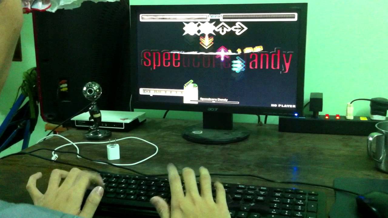stepmania speedcore dandy AA 1 miss - YouTube