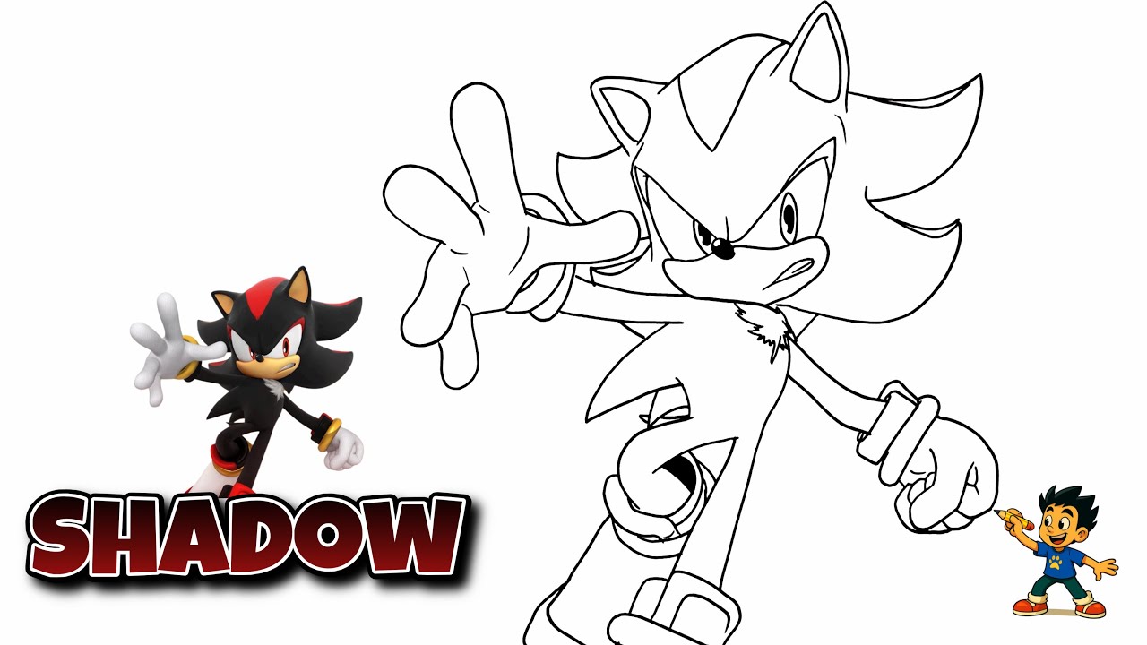How to Draw Shadow | Sonic Forces #shadowthehedgehog #drawingvideo # ...