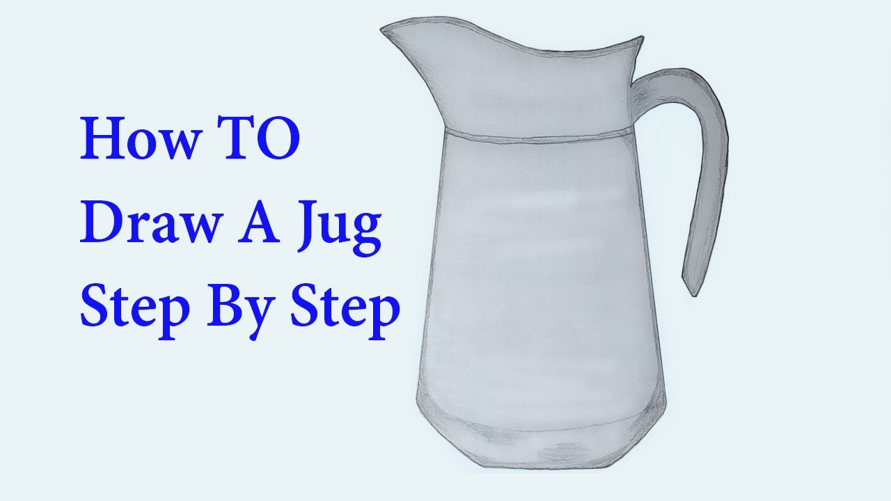How to draw a jug step by step (very easy) Art video - YouTube