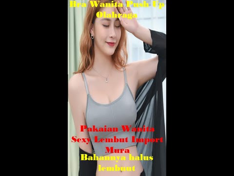 Bra Wanita Push Up Olahraga Sport Gym Pakaian Wanita Sexy Lembut Import Mura