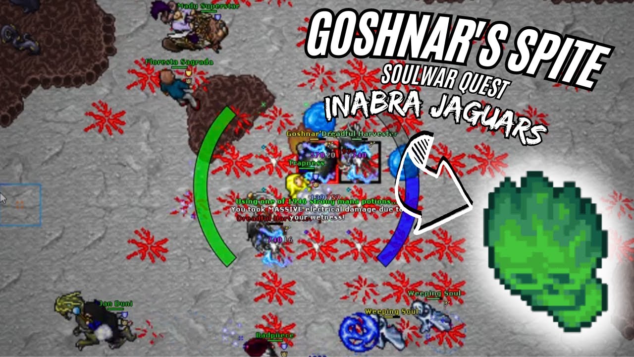 TIBIA - GOSHNAR'S SPITE - SOULWAR MINI BOSS INABRA JAGUARS - YouTube