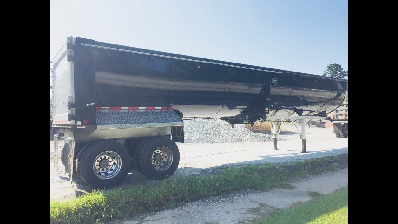 Tub of 2017 Mac 40x102 Half Round End Dump Trailer - YouTube