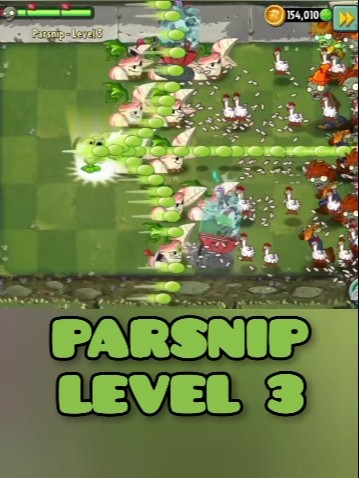 PARSNIP! LEVEL 3 - PLANT OF THE WEEK - PLANTS VS ZOMBIES SPEEDRUN ...