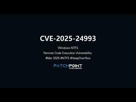 CVE-2025-24993: Windows NTFS Remote Code Execution Vulnerability - YouTube