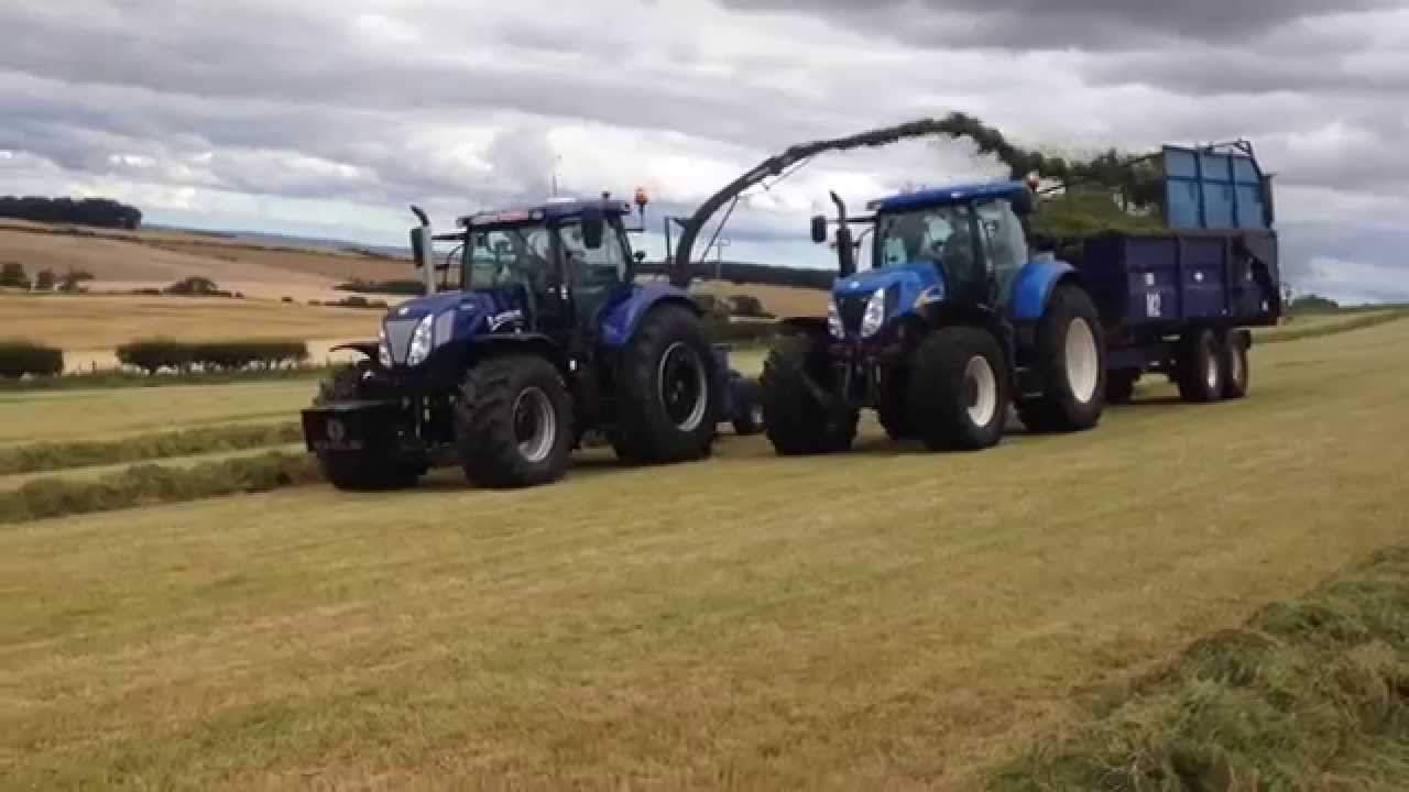 Newholland T7.270 Bluepower UK Silage - YouTube