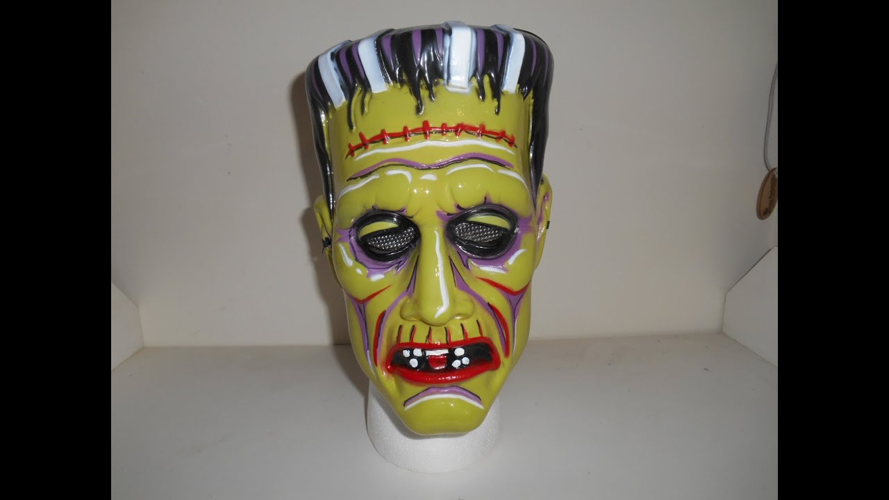 Spirit Halloween - Vintage Monster - Half Mask Review - YouTube