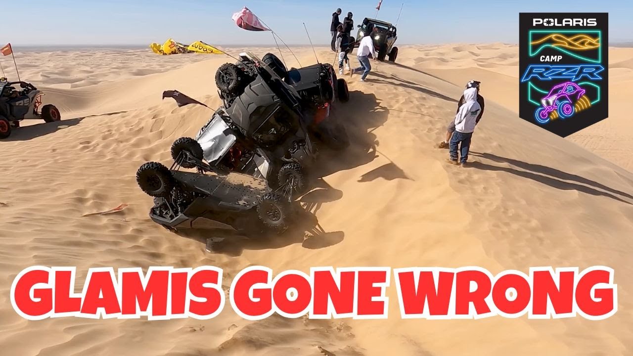 Glamis Imperial Sand Dunes Crashes | Camp RZR Gone wrong - YouTube