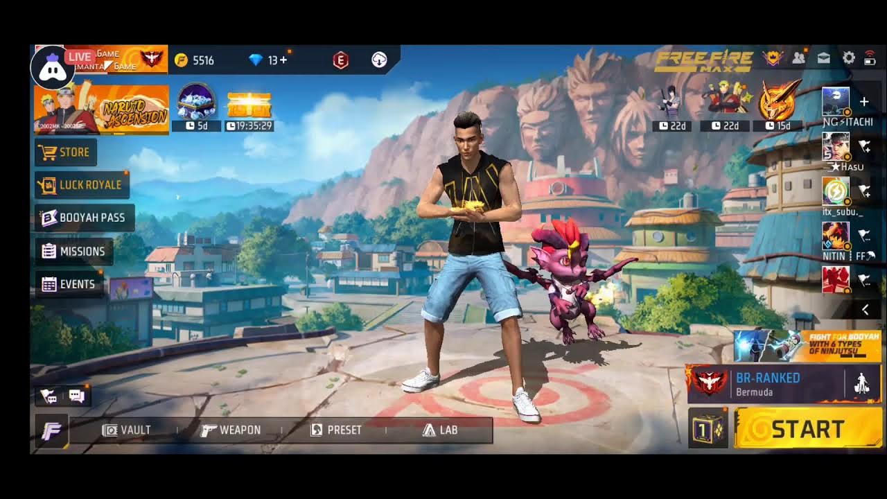 English Free Fire MAX : 👍 Good stream | Playing Solo | Streaming with Turnip - YouTube