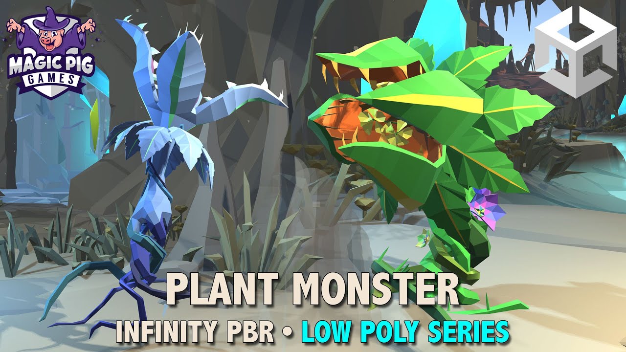 Low Poly Character - Plant Monster Character - YouTube