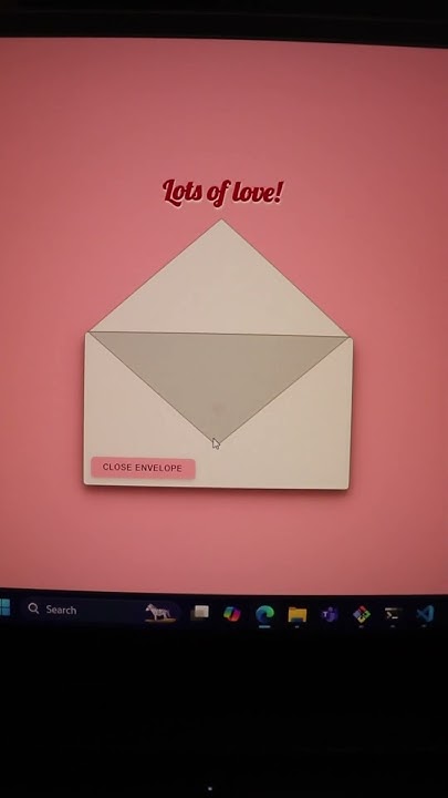 Letters for your crush 💌Valentine's Idea 💞#developer #programming #javascript #java #coding # ...