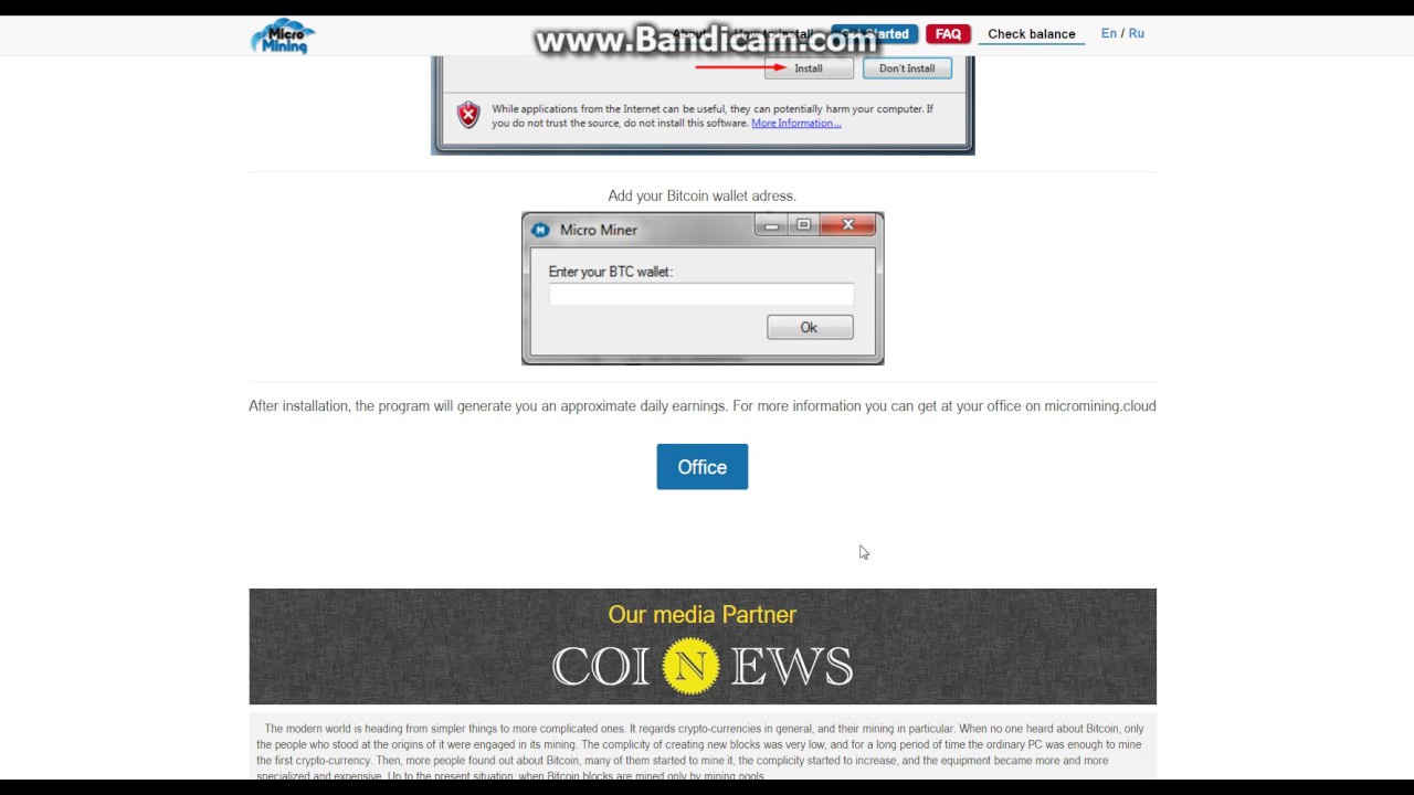MicroMining 比特幣免費自動挖礦《自動提領》2017年12月持續收到款項。 - YouTube