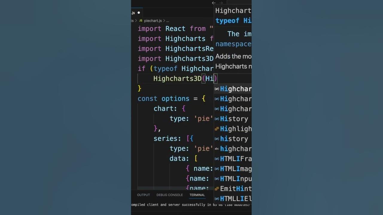 Easy Reactnextjs Create 3d Pie Chart In Just 5 Minutes Chartreactjs Nextjs13 Responsive