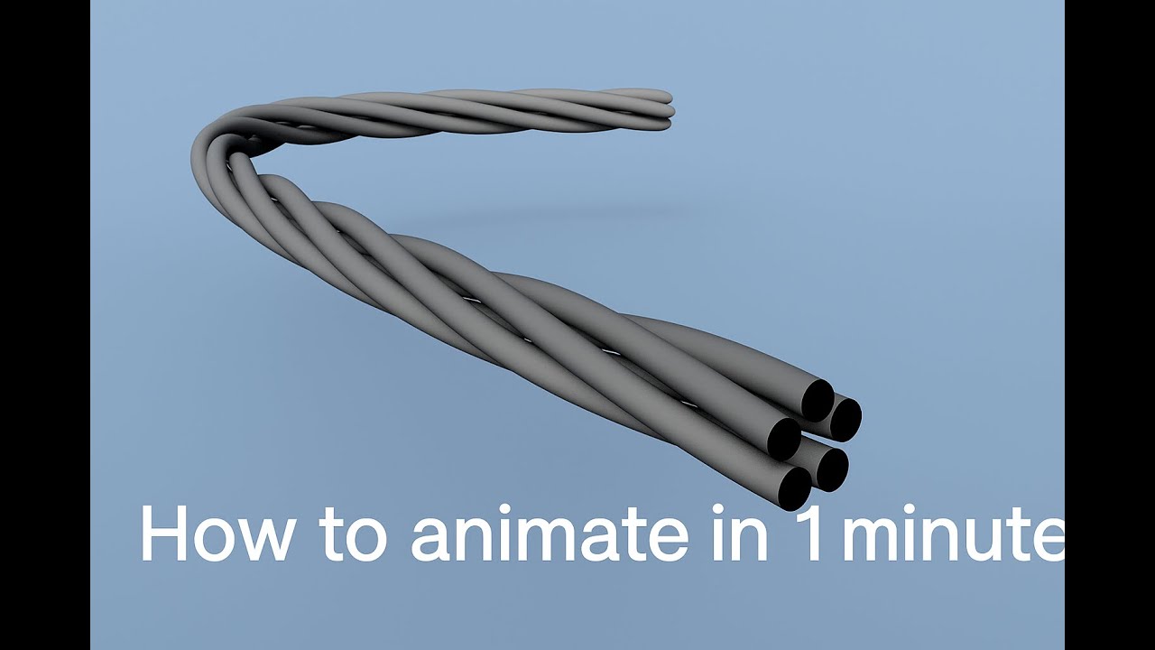 How to Animate a Wire in Maya | Easy 1 Minute Animation Tutorial - YouTube
