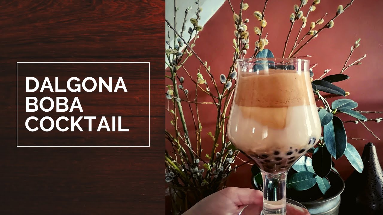 How to make easy Dalgona Boba Milk Tea / Viral TikTok whipped coffee ...